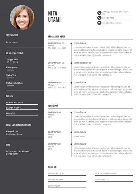 Contoh CV Bahasa Indonesia Yang Menarik + Tips Menulisnya